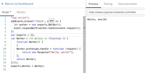 Bootstrapping A Typescript Worker