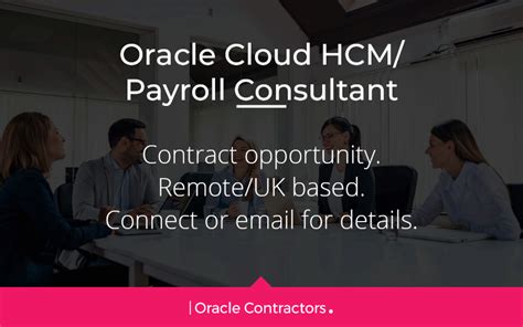 Oracle Contractors On Linkedin Oracle Oraclejobs Payroll Oraclehcm Cloud