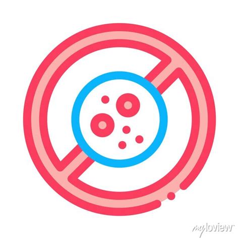 Dermatitis Prohibition Icon Vector Dermatitis Prohibition Sign Posters For The Wall • Posters