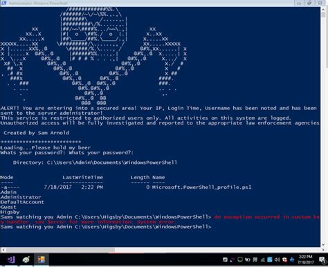 Powershell Powershell Login With Banner Rsysadmin
