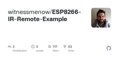 GitHub Witnessmenow ESP IR Remote Example