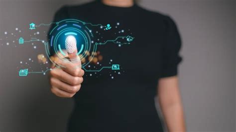Premium Photo Futuristic Digital Processing Of Biometric