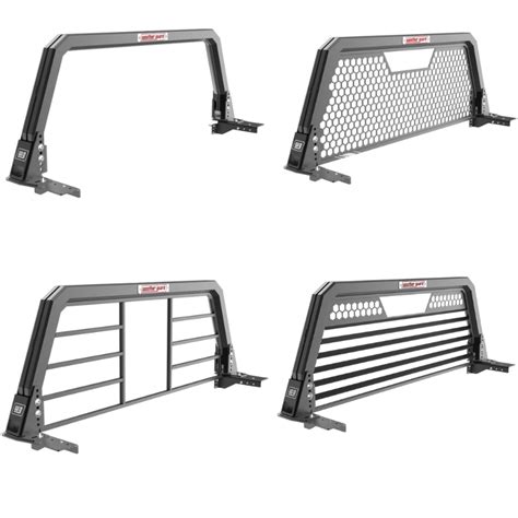 Weather Guard Half Bar Headache Rack Black Aluminum Model 11908 52 01