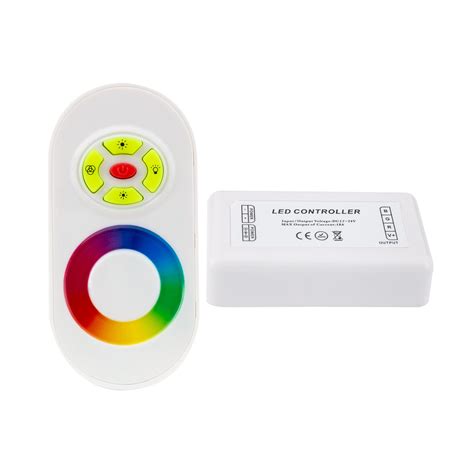 V RGB LED Tactile Controller RF Remote Control Dimmer Ledkia