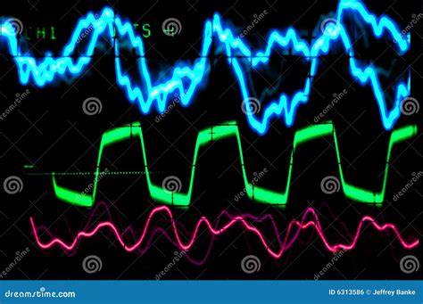 Oscilloscope Waveform Stock Photo Image Of Tech Volume 6313586