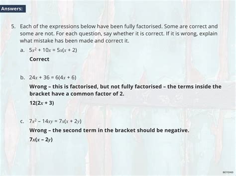Factorising Single Brackets Presentation Pptx Sports