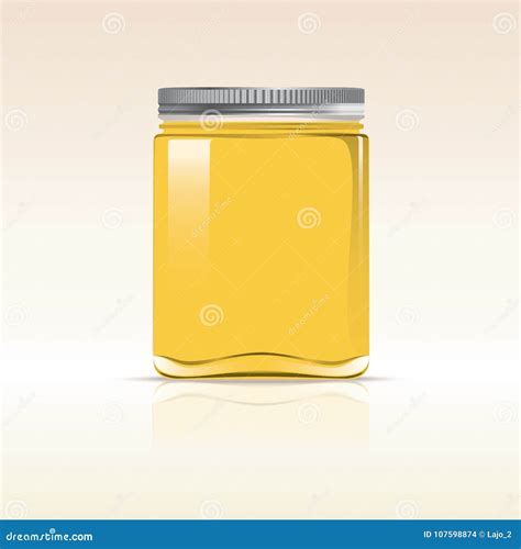 Honey Bottle Without Label Stock Vector Illustration Of Cooking
