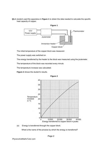 Gcse Eduqas Physics Particle Model Of Matter Complete Revision Summary Teaching Resources