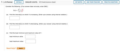 Solved 7 [ 13 Points] Details Scalc9 3 3 013 0 3