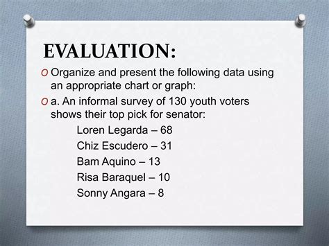 Organizing And Presenting Data Pptx