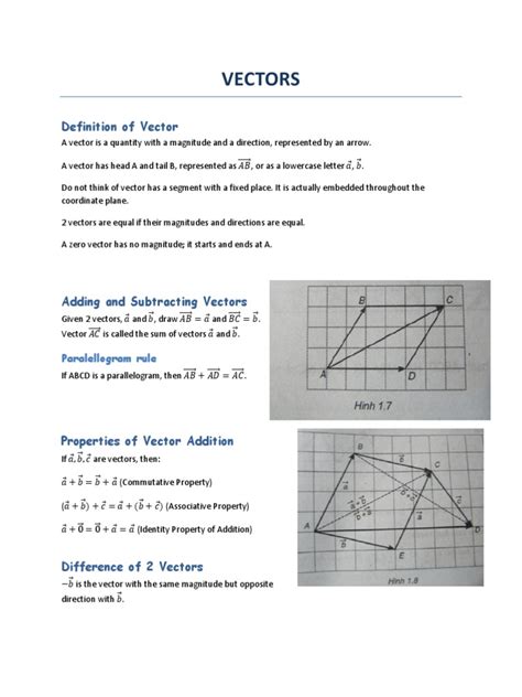 Vector Algebra Pdf Euclidean Vector Cartesian Coordinate System