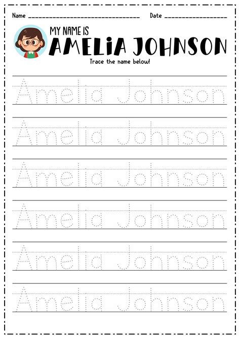 15 Create Name Tracing Worksheets Artofit