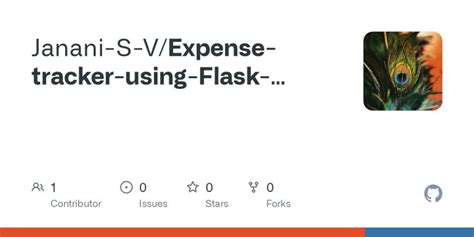 Janani S V On Linkedin Github Janani S Vexpense Tracker Using Flask