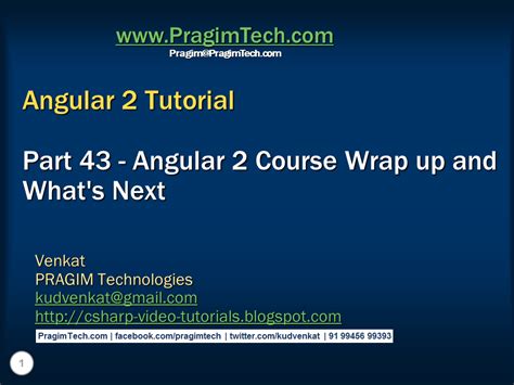 Sql Server Net And C Video Tutorial Angular 2 Course Wrap Up And Whats Next Slides