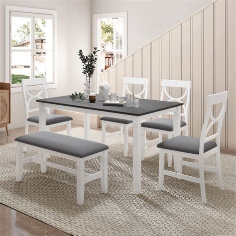 Bench Dining Room Table Set