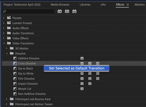 Solved Cannot Set Default Cross Dissolve Duration In Pref Adobe Product Community 11058334