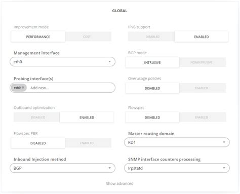 3121 Global Configuration Noction