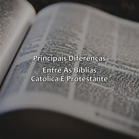 Como Saber Se A Bíblia E Católica Bíblia Da Bíblia