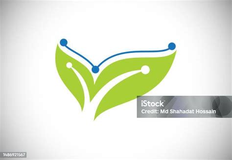 크리에이티브 리프 기술 로고 디자인 템플릿 그린 테크놀로지 로고 디자인 컨셉 0명에 대한 스톡 벡터 아트 및 기타 이미지 0