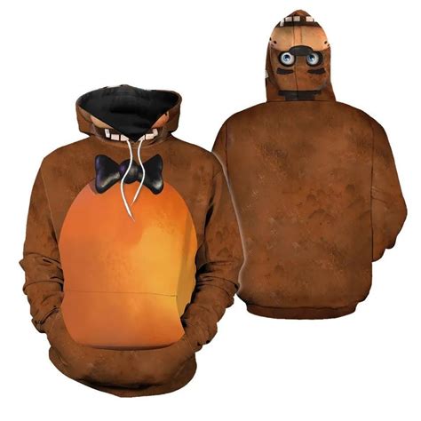 Freddy Fazbear Cosplay Hoodie Fazbear 3d Hoodie Costume Holiday