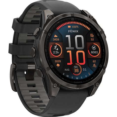 Garmin Fenix 8 Amoled Sapphire Gps Smartwatch 47mm Graphit Spark Orange Titanium