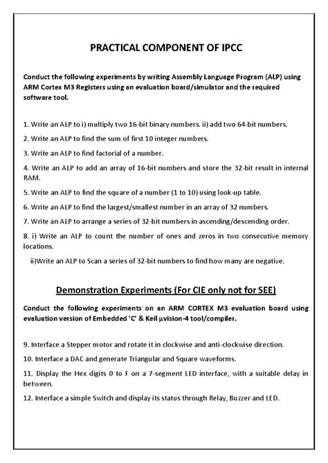 Ipcc Lab Programs Practical Component Of Ipcc Conduct The Following