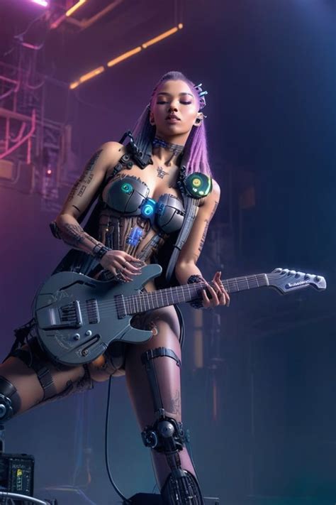 A Gorgeous Cyberpunk Naked Wom Image Created By Clebexxperience