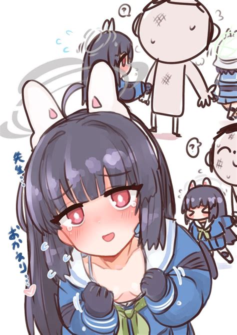 Sensei Arona S Sensei Doodle Miyu And Saki Blue Archive Drawn By