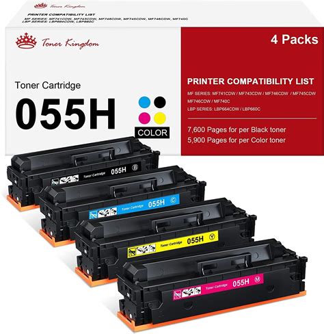 Amazon.com: Canon CRG 055 High Yield Capacity Toner Cartridge for MF745 ...