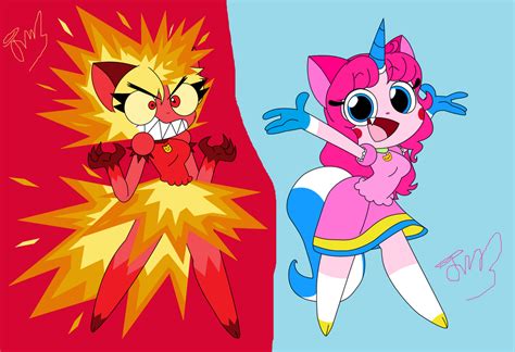 Angry And Happy Anthro Unikitty By Teddie4ever01 On Deviantart