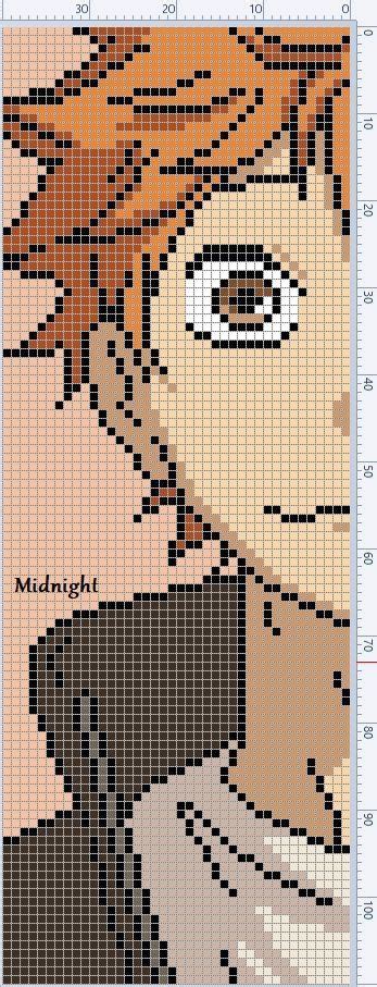Хината Шое Схема вышивки Рисунки крестов Пиксельные изображения Minecraft Схемы вышивки