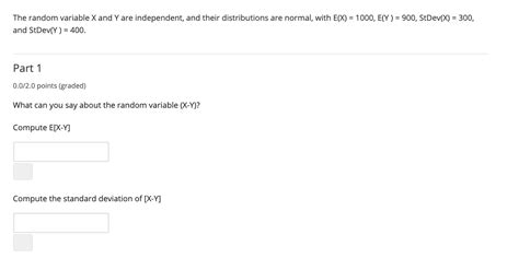 Solved The Random Variable X And Y Are Independent And