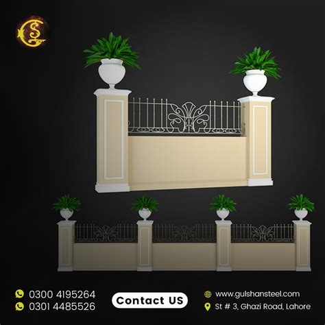 Boundary Wall Design For Home Gulshan Steels