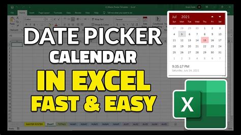 Date Picker In Excel Sheet How To Install Date Picker In Excel Youtube