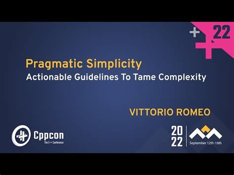 Free Video Pragmatic Simplicity Actionable Guidelines To Tame C