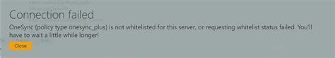 OneSync Connection Failed Element Club Subscribers Cfx Re Community