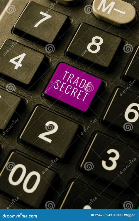 Writing Displaying Text Trade Secret Concept Meaning Confidential