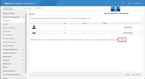 Integrate Active Directory In Vrealize Automation Mastering Vmware