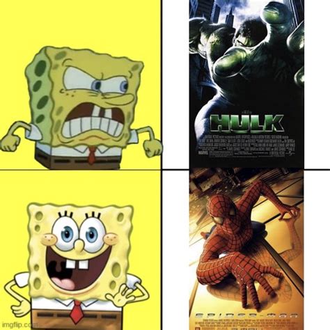 Spongebob Reacts To Hulk 2003 And Spider Man 2002 By Ryanmario2011 On Deviantart
