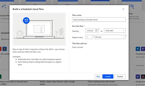 how to automate recurring emails in outlook with power automate