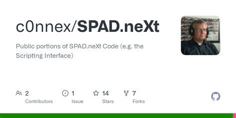 Github C0nnexspadnext Public Portions Of Spadnext Code Eg The Scripting Interface
