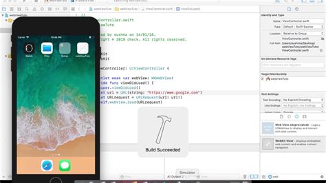 How To Create Or Make Your Own Ios Web View App In Xcode 91 Swift 30
