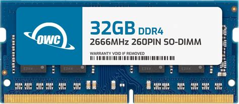 Amazon co jp OWC 32 0GB 2666MHz DDR4 PC4 21300 SO DIMM 260ピン アップグレード用メモリ OWC2666DDR4S32G対応機種