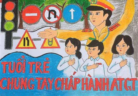 50 Mẫu Tranh Vẽ An Toàn Giao Thông Cho Bé Mẫu Giáo And Tiểu Học