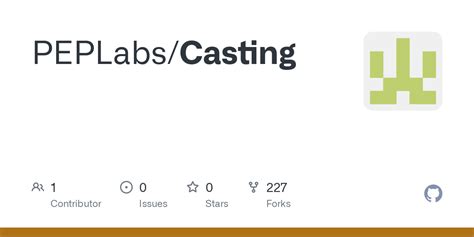 GitHub PEPLabs Casting