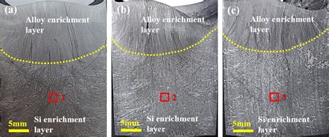 Longitudinal Macrostructures Of Ti 89 Wt Si Alloy Samples Solidified