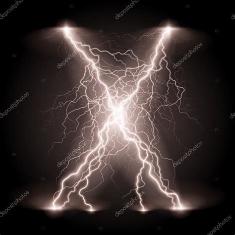 Crosswise Lightning Lines Stock Vector By ©dvargg 105424676
