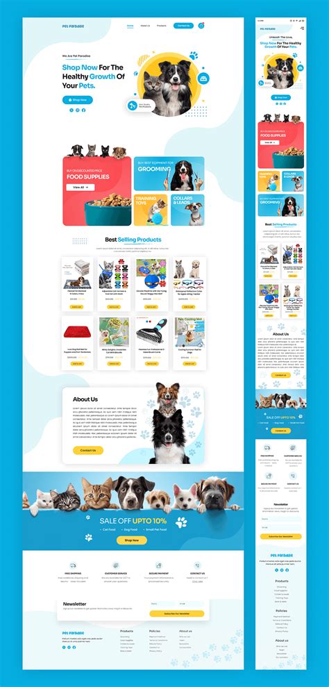 E Commerce Pet Store UI Design Behance