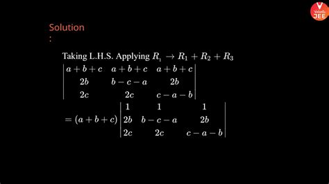 Deteminants 2 Elite 1 Mathematics Class 12 Pptx Physics Science