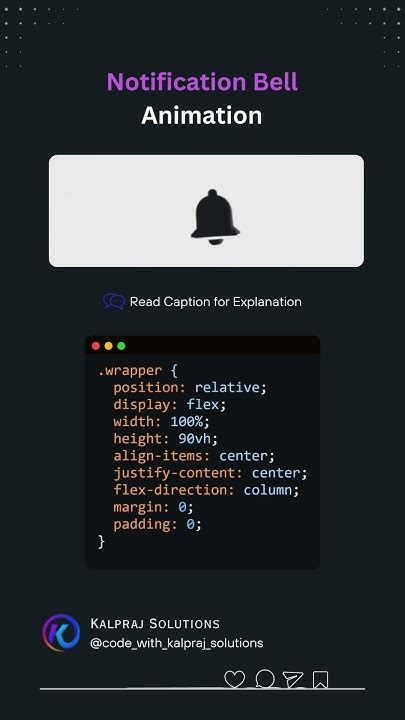 🔔 Css Notification Bell Animation Quick Code Snippet 🎨💻